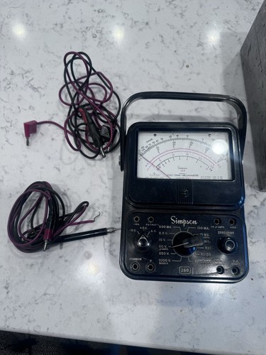 Vintage Simpson 260 Series 5 Multimeter Ohm Volt Milliameter Tester W ...