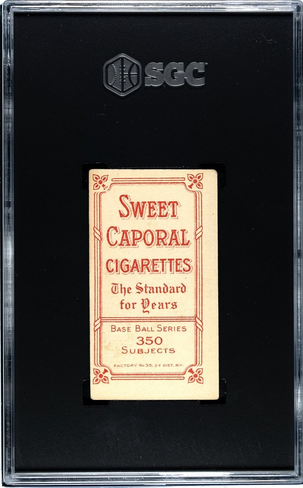 1909-11 T206 Tom Downey Batting Cincinnati Reds Sweet Cap 350 SGC 4 VG ...