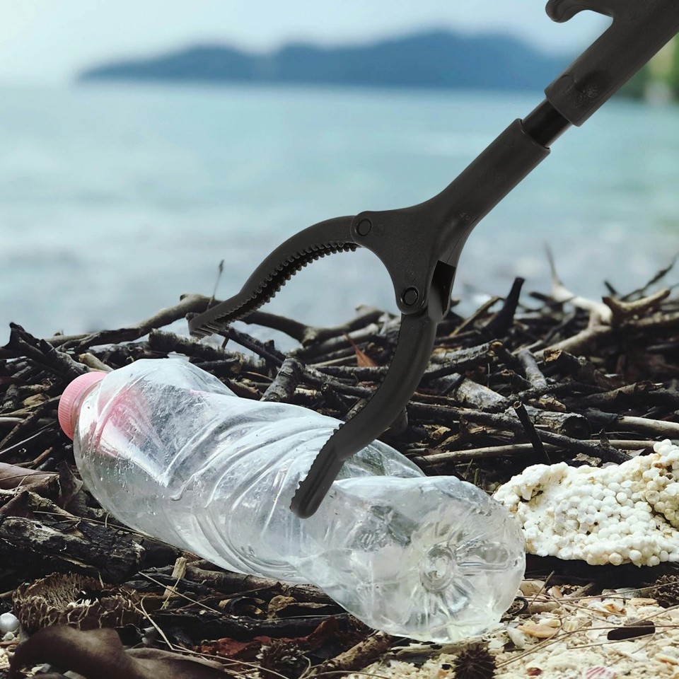 Rubbish Grabber Trash Pickup Stick Garbage Heavy Duty Reacher Gripper ...