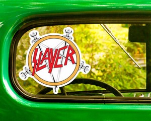 2 SLAYER BAND DECAL Stickers Bogo For Car Bumper Laptop window Jeep | eBay