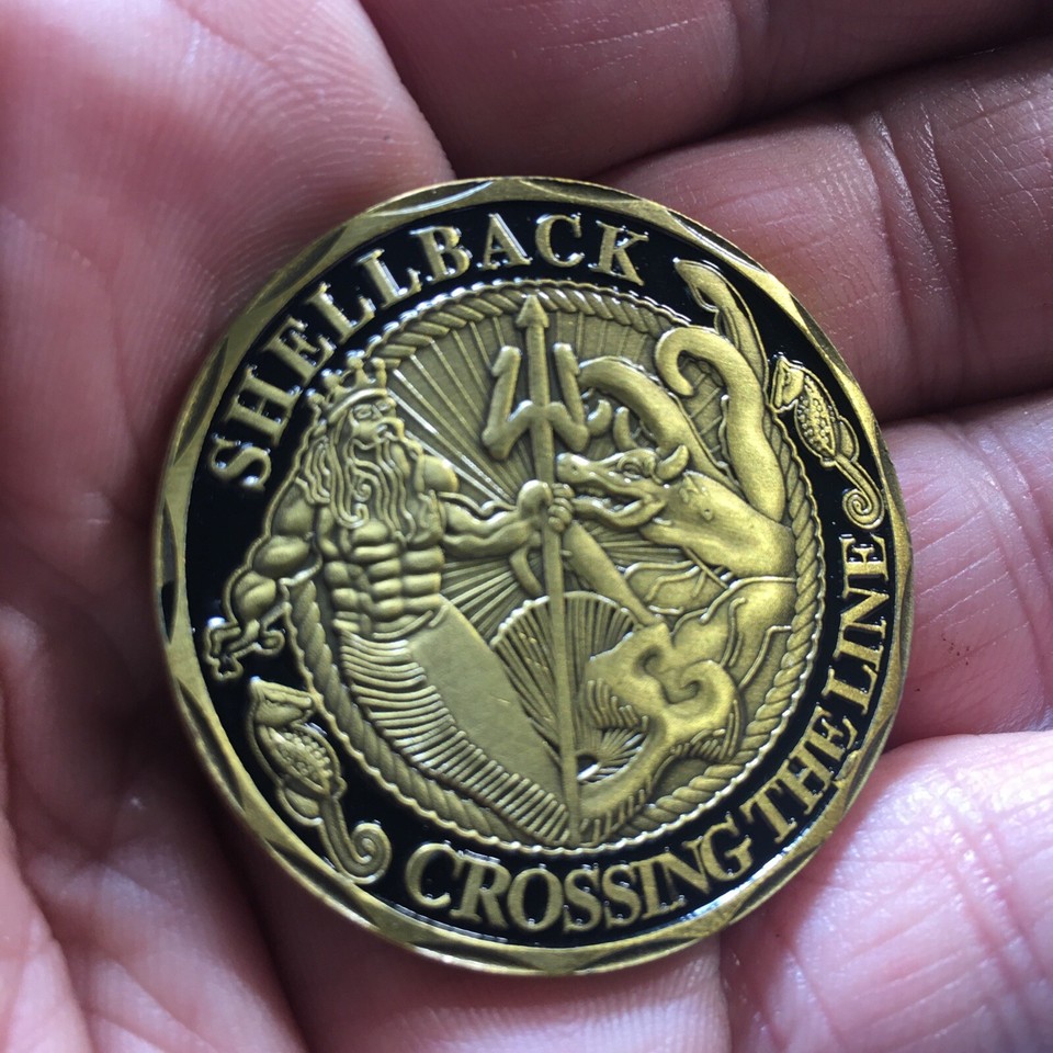 Shellback United States Navy Marine Corps USN USMC Challenge Coin ...