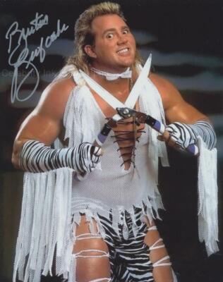 BRUTUS BEEFCAKE aka Ed Leslie - WWF / WCW Wrestler GENUINE SIGNED ...