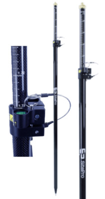 Trimble Compatible Robotic Prism Pole - Carbon Fibre 2.6m, 135mm Prism ...