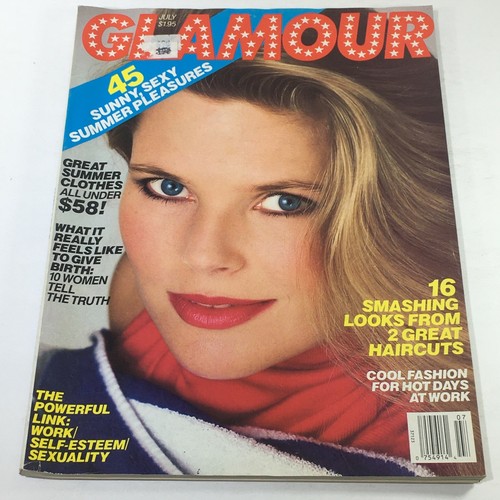 VTG Glamour Magazine: July 1986 - Christie Brinkley Cover No Label ...