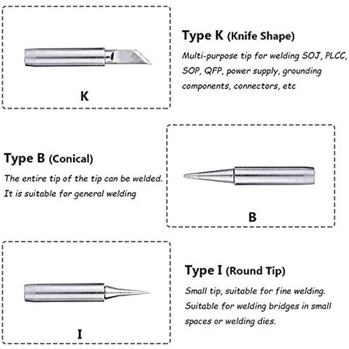 10Pack Soldering Tip Iron Weller Solder Tips Standard Size Welding ...