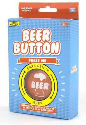 EMERGENCY BEER BUTTON - Funny Talking Gag Joke Bar Drinking Gift for ...