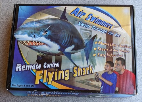 Air Swimmers Remote Control Flying Shark Inflatable New Open Box Sealed ...