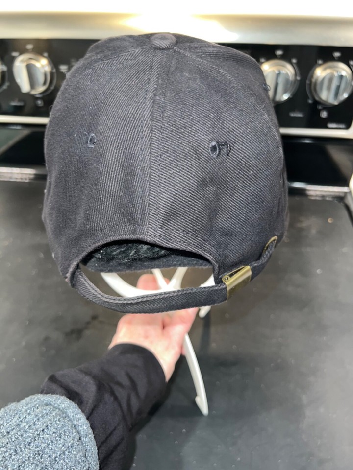 Mauna Loa Hilo Hawaii Black Hat Cap Gold Embroidery EUC Adj | eBay