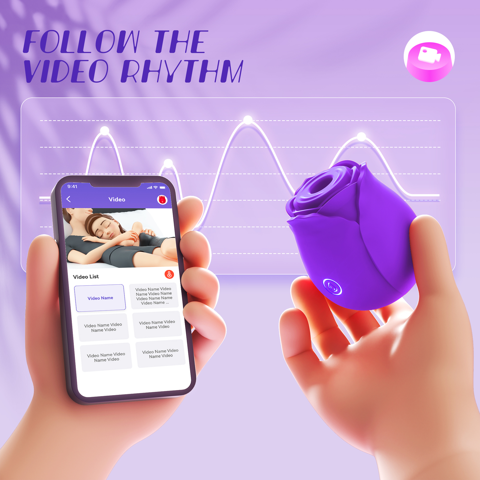 Rose Sucking Vibrator 10 Speed G Spot Massager Dildo Clit Sucker Women