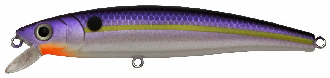 Challenger 3 1/2" Jr. Minnow 5/16 Oz Fishing Lure T25F Purple ...
