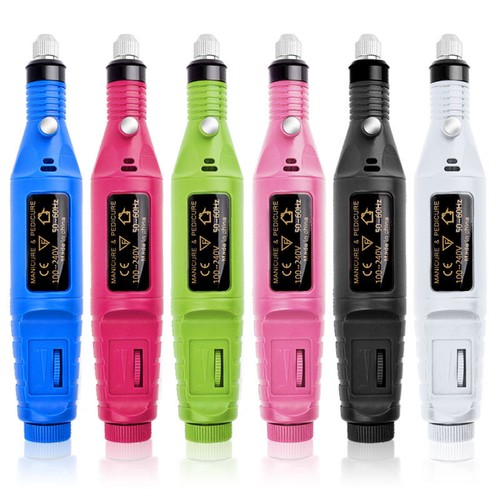 Electric Nail File Art Drill File Acrylic Manicure Pedicure Portable ...