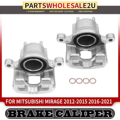 2pcs Front LH & RH Disc Brake Caliper for Mitsubishi Mirage Mirage G4 ...