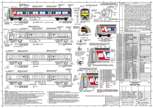 Class 321 Livery Diagram - Network Southeast (A2 Size) | eBay UK