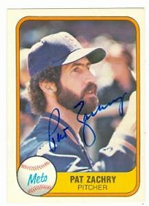 Pat Zachry autographed baseball card (New York Mets) 1981 Fleer #334 | eBay