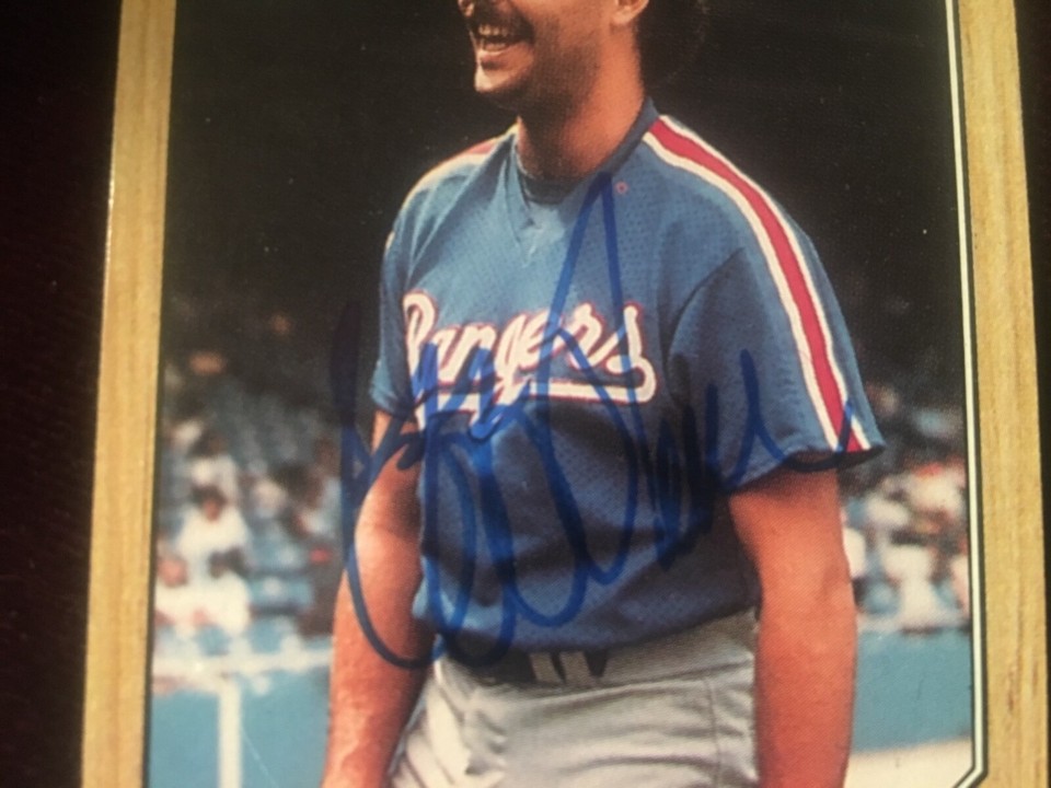 1987 Topps #444 Rangers Jeff Russell Autograph Signed Baseball Card | eBay