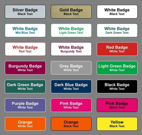 Personalised Engraved Name Badges Custom ID Bar Pub Club Student Staff ...