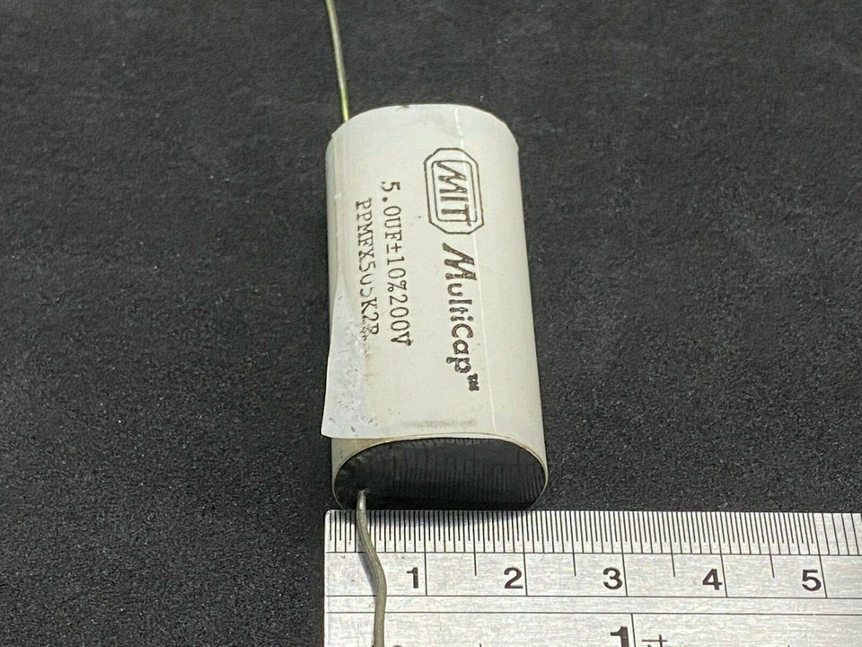 1pcs- Multicap MIT PPMFX 5uF 200V 10% PPMFX505K2R Audio Axial Film ...