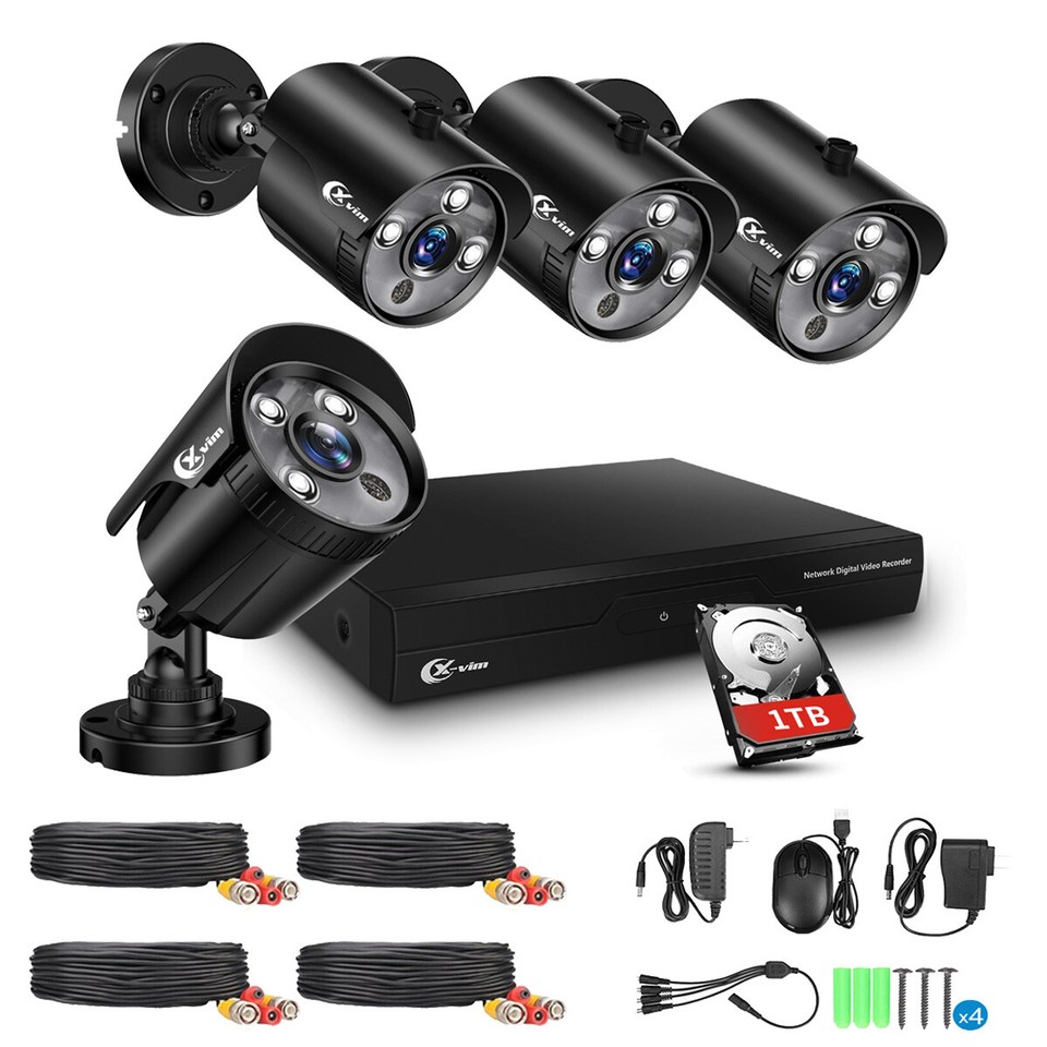 XVIM 1080P 4/8CH Outdoor Camera Security System CCTV Camera IR Night ...