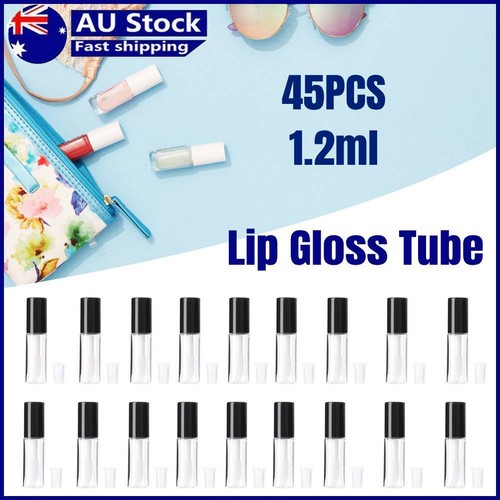 45pcs 1.2ml Mini Lip Gloss Tubes DIY Small Lipstick Tube Container ...