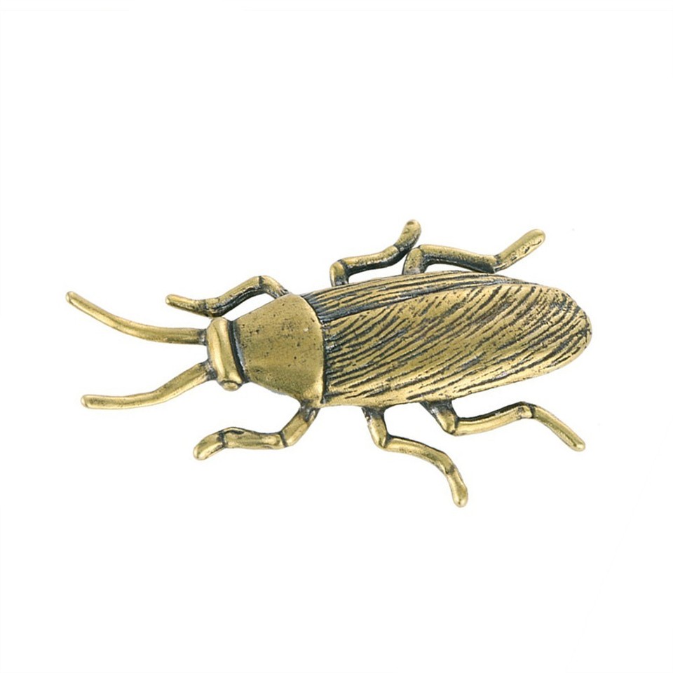Charming Pure Copper Insect Cockroach Statue Traditional Brass Craft ...