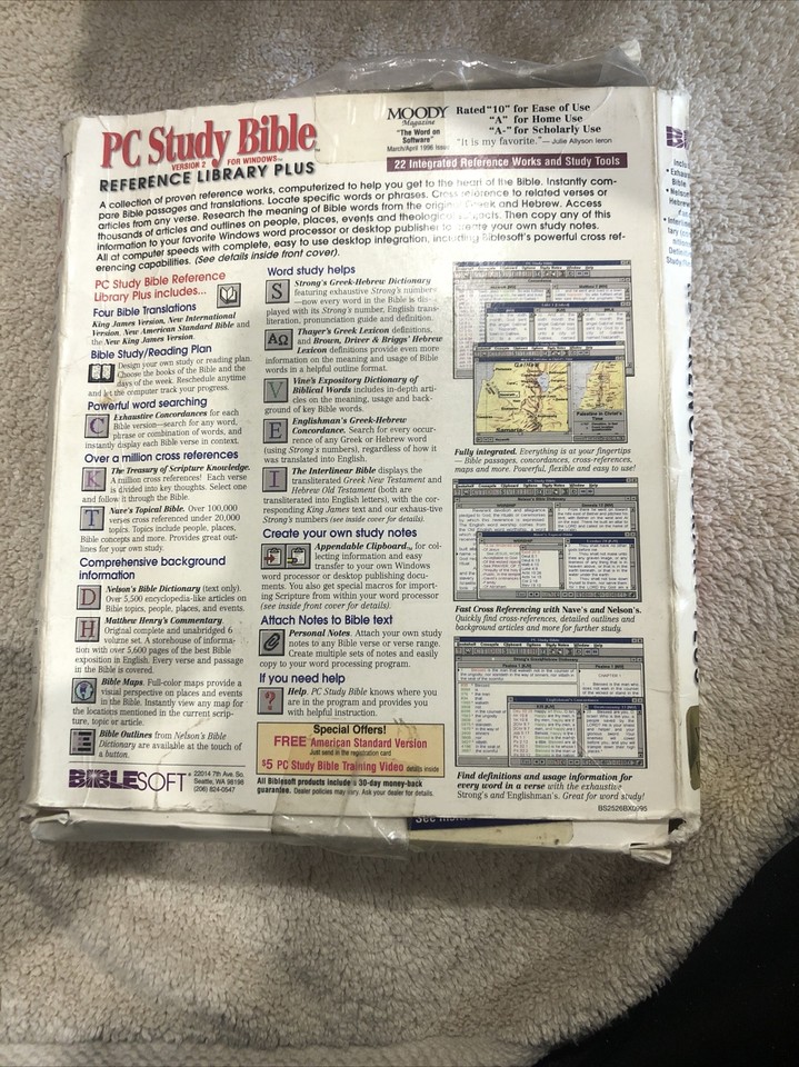 PC Study Bible version 2 for windows library plus bible soft | eBay