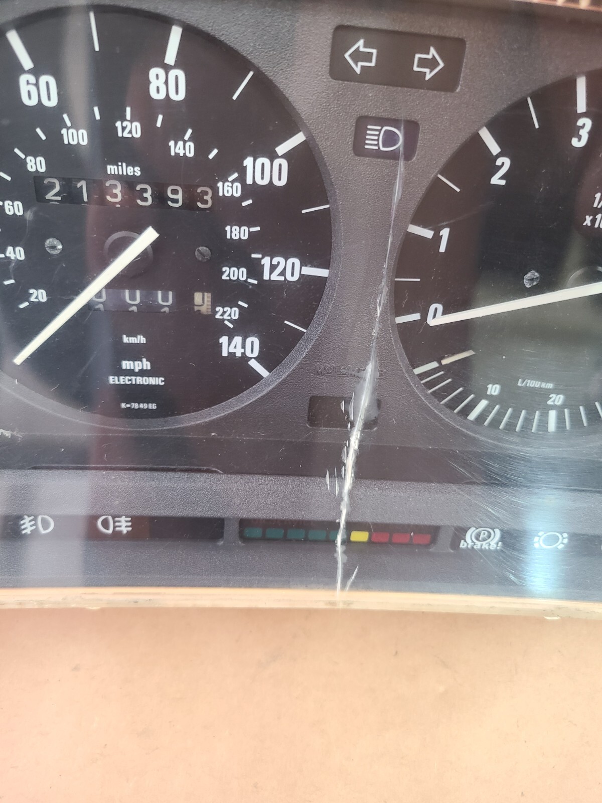 1984 BMW E30 323i Motometer 6K RPM Redline Instrument Cluster 213k | eBay