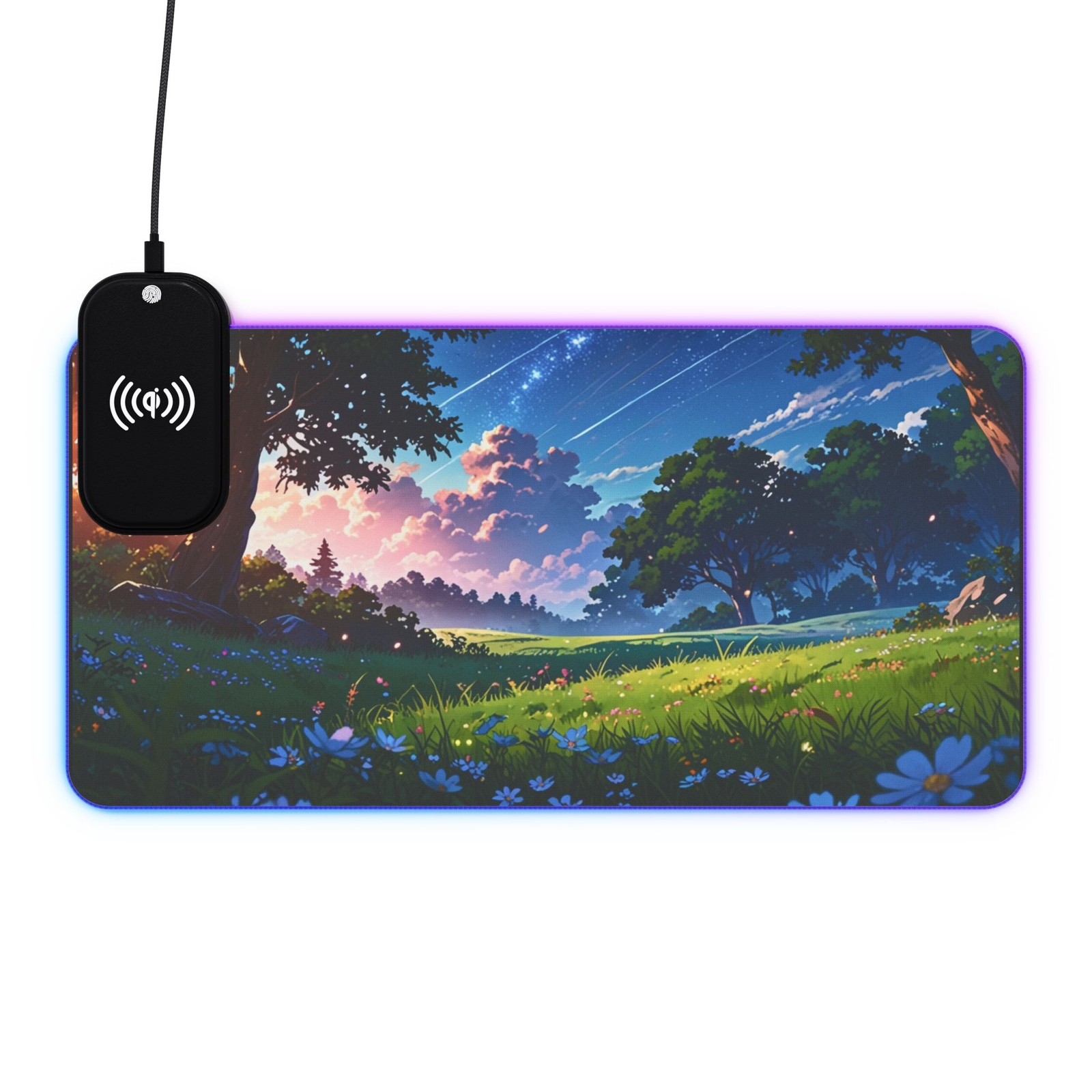 Shooting Stars RGB | Gaming Mouse Pad | Wireless Charging | eBay