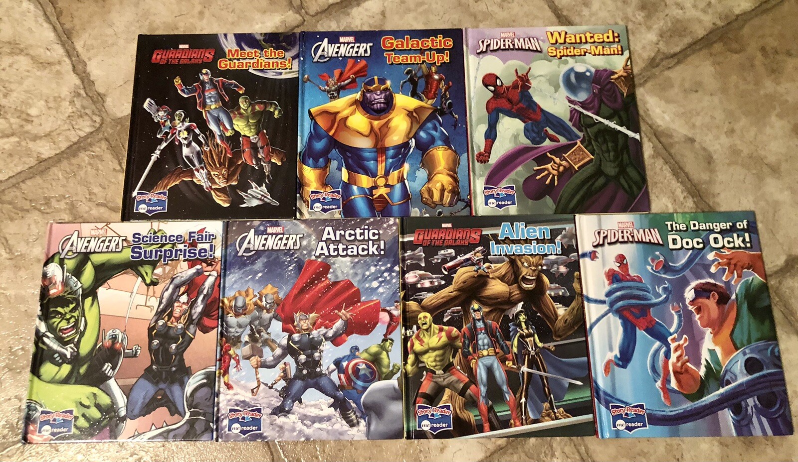 LOT 7 MARVEL STORY READER ME READER BOOKS ONLY AVENGERS GUARDIANS ...