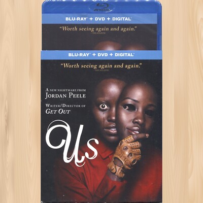 Jordan Peele US (2019) Blu-ray + DVD Elisabeth Moss LUPITA NYONG'O 0128 ...