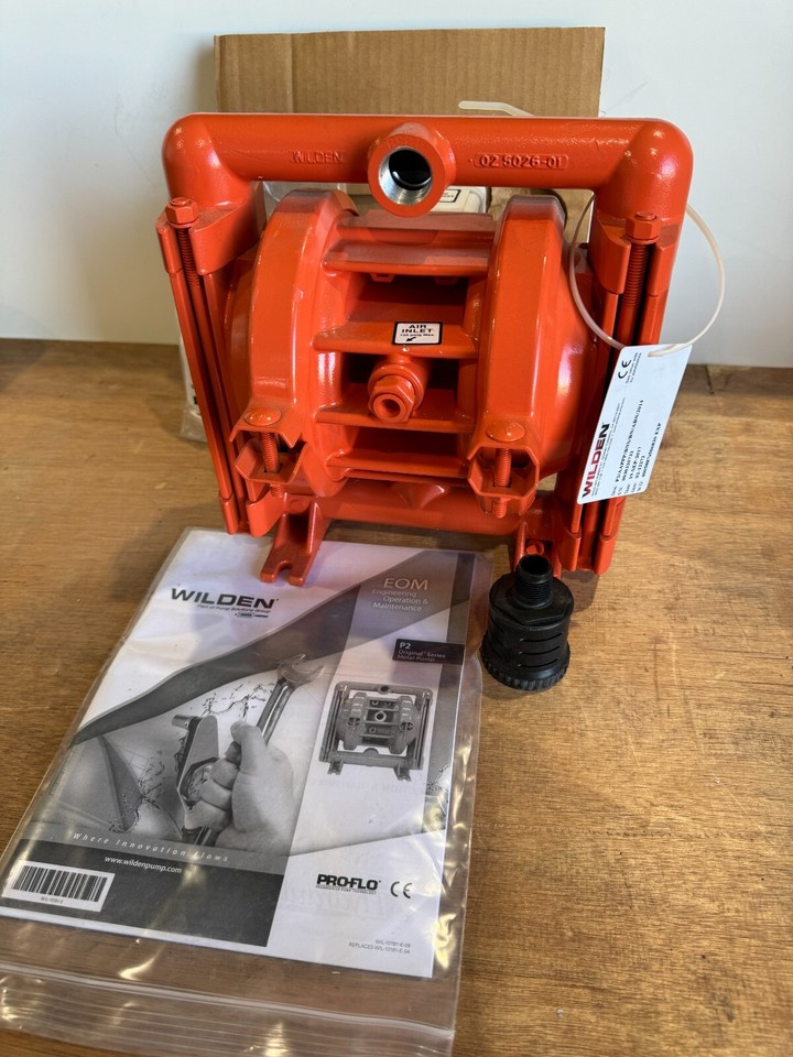 WILDEN P2 1" Air Operated Double Diaphragm Pump - Alum Body / Buna-N ...