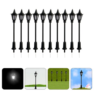 10pcs Mini House Street Light Models Dekorative Straßenleuchte Miniatur ...