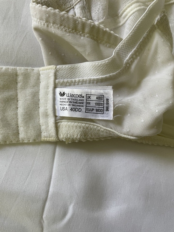 WACOAL Retro Chic FULL COVERAGE UNDERWIRE LACE BRA SIZE 40DD 855186 ...