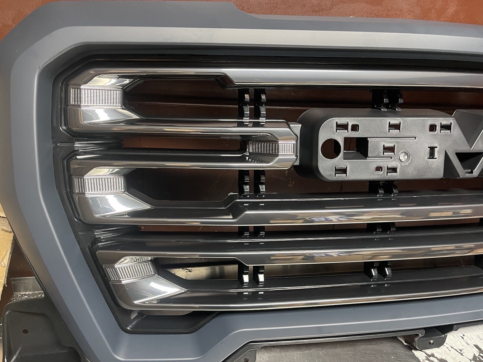 2019-2021 GMC Sierra 1500 Front Bumper Upper Grille Painted Surround ...