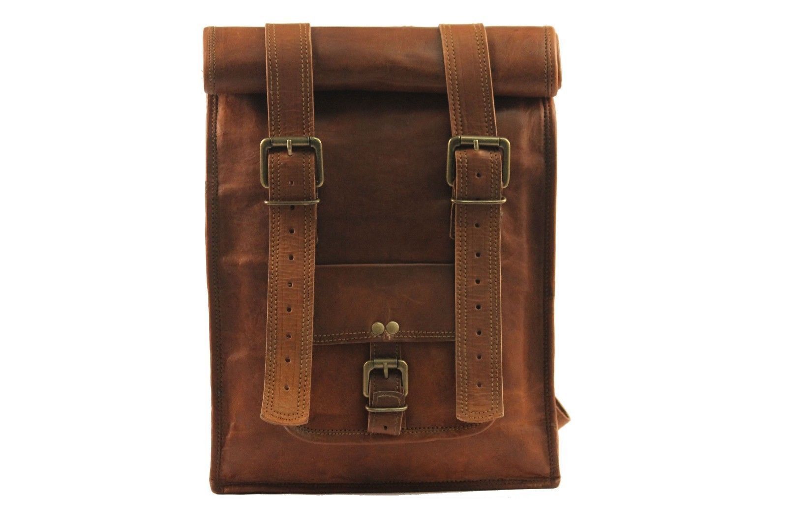 Women's REAL VINTAGE Leather Rucksack Shoulder Backpack Travel Bag | eBay