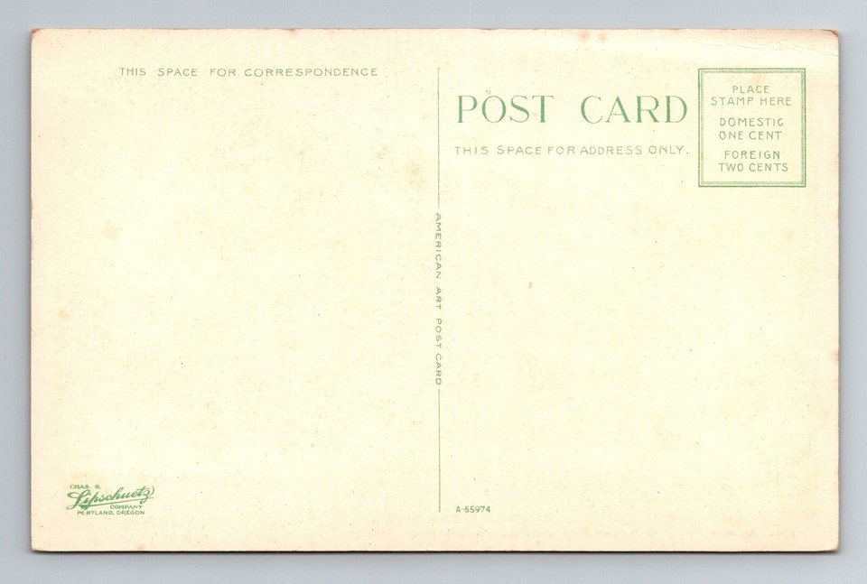 Portland OR-Oregon, Artist Bungalow With Garden Vintage Souvenir ...