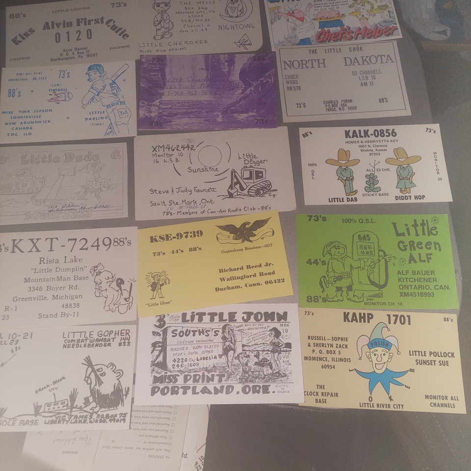 Lot of Aproximently 212 Vintage Ham Radio CB QSL Card Postcards | eBay