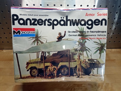 MONOGRAM PANZERSPAHWAGEN German MODEL KIT SCALE 1:32 #232 7581 SEALED ...