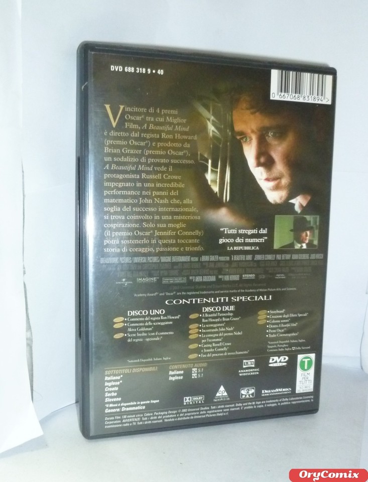 A Beautiful Mind - 2 Disc Collector's Edition - Russel Crowe - Good DVD ...