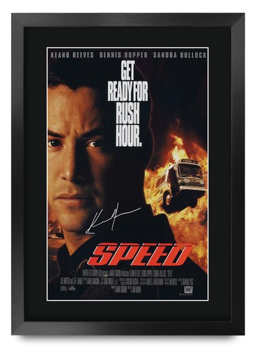 For a Keanu Reeves Fan Speed Movie Framed Pre Printed Autograph A3 ...