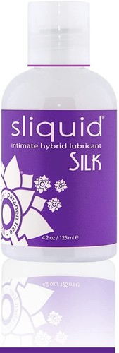 Sliquid Naturals Silk HYBRID LUBE (Water-based + Silicone) Sex ...