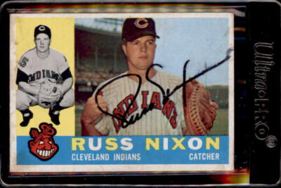 Russ Nixon Cleveland Indians 1960 Topps #36 Signed Baseball Card ...