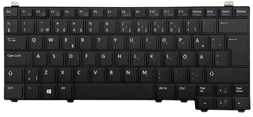 Original FINNISH Keyboard DELL LATITUDE 14 5000 E5440 BLACK QWERTY | eBay