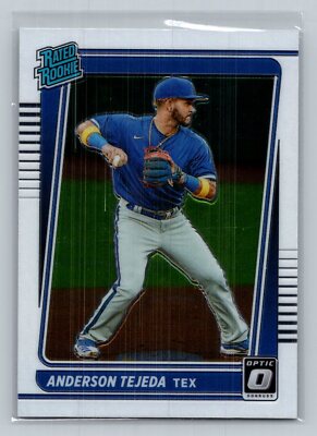 Anderson Tejeda Texas Rangers 2021 Donruss Optic Rated Rookie #84 ...