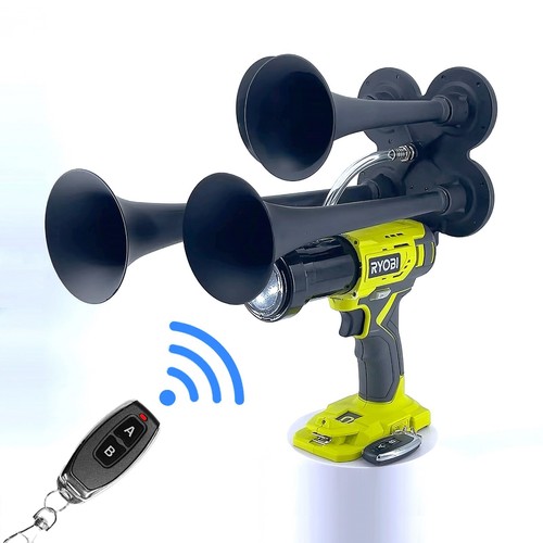 Ryobi Impact Train Quad Air Drill Horn 18v with Remote Control ...