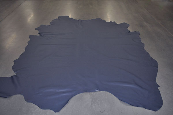 Blue Leather Hide Upholstery Whole Full Cow Hide 50 Square Feet ...