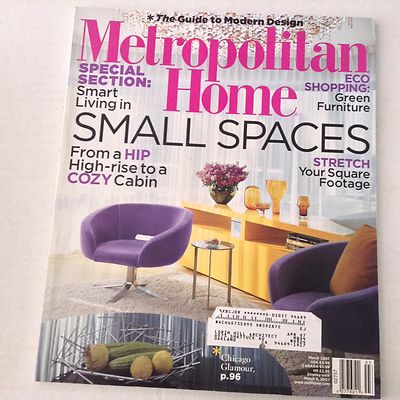 Metropolitan Home Magazine Green Furniture March 2007 070217nonrh | eBay
