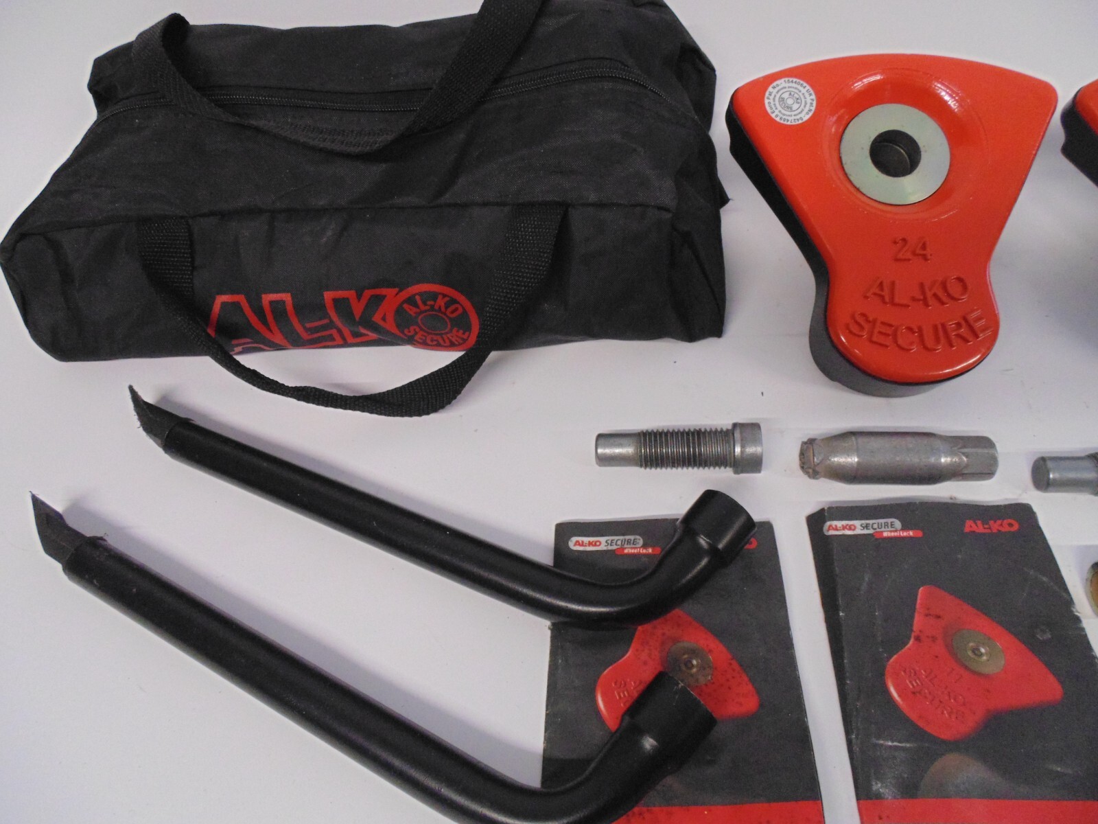 Alko Al-KO 24 Twin Axle Wheel Lock Set Caravan Motorhome Wheel Lock Kit ...