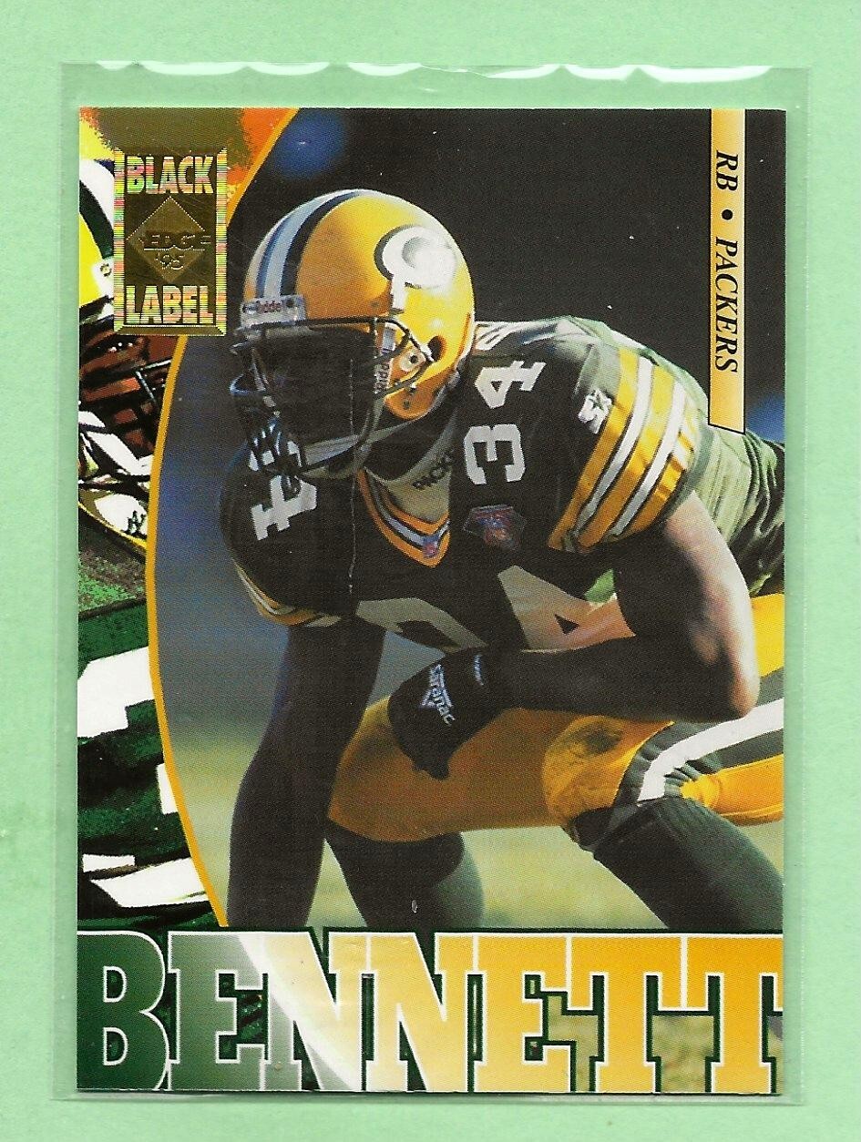 EDGAR BENNETT - 1995 Collector's Edge "Black Label" - #70 - Packers ...