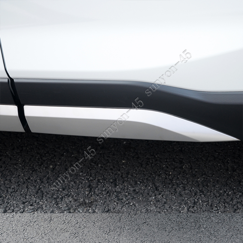 Side Door Body Moulding Strip Trim steel silver 4Pc For Subaru Forester ...