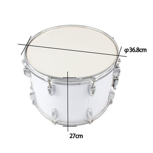 Professional 14 X10 Inches Marching Drum Drumsticks Key Strap White | eBay